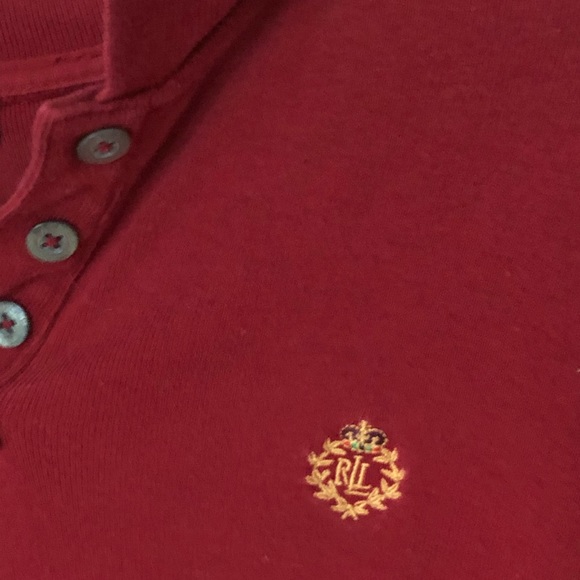 Ralph Lauren | Tops | Lauren Ralph Lauren Gold Crown Crest Logo Top ...
